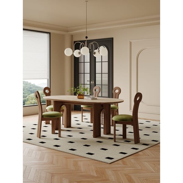dining table with slate inserts