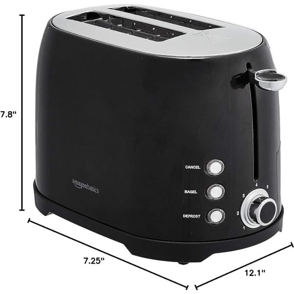 2 Slot Toaster with 6 Browning Settings and Removable Crumb Trays - Bed ...