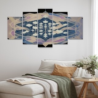 Designart "Fundamental Patterns Sacred Geometry II" Modern Geometric ...