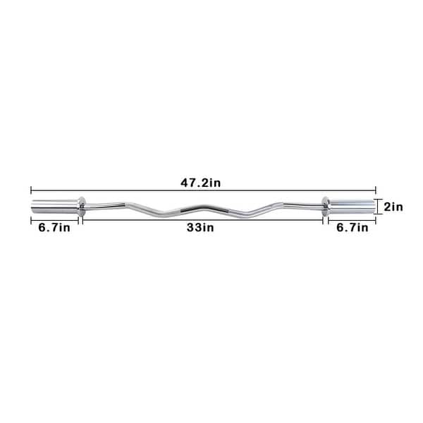 120 CM 4Ft Home Use Spin Lock Curl Bar Weightlifting Bars with 2 ...