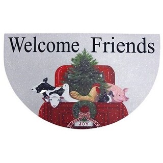 Welcome Friends Farm Animal Truck Welcome Mat - Bed Bath & Beyond ...