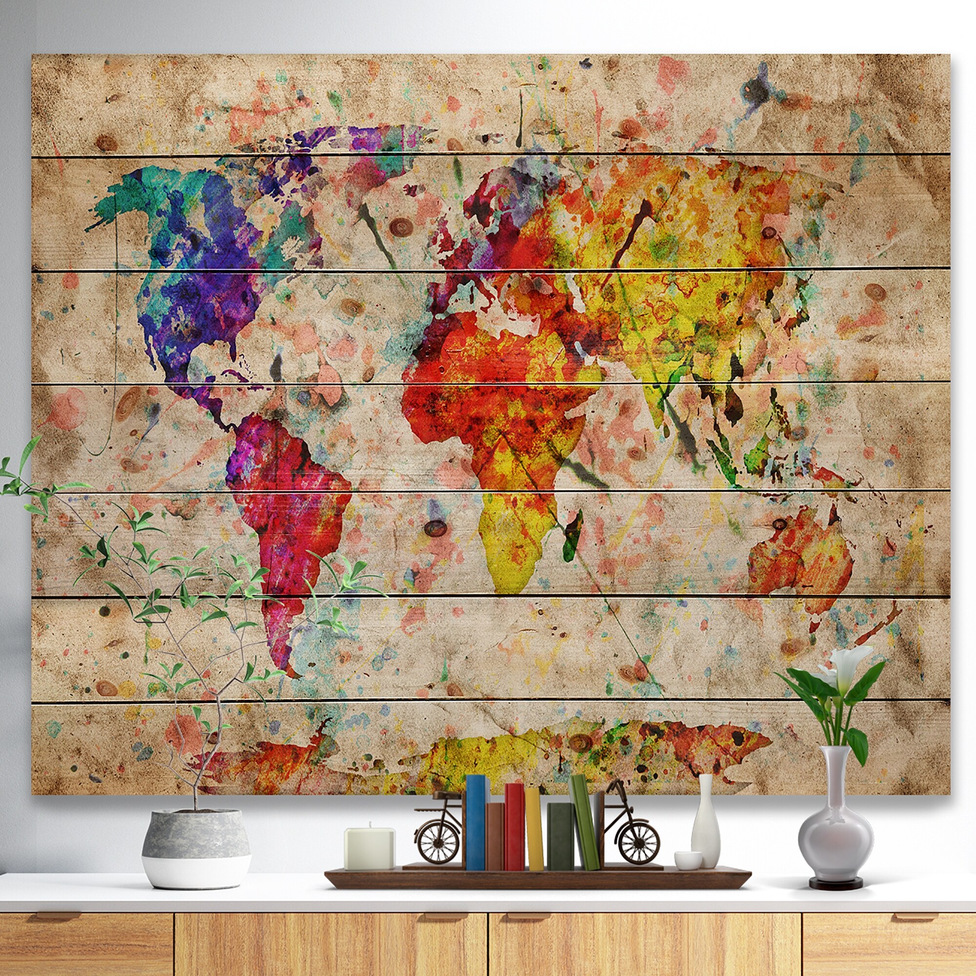 Vintage World Map Art