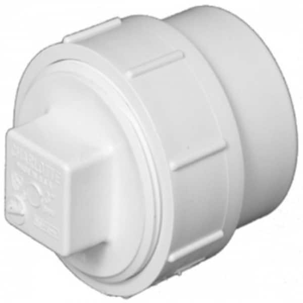 Charlotte Pipe PVC-00105X-0600HA DWV Schedule 40 Cleanout Adapter w ...