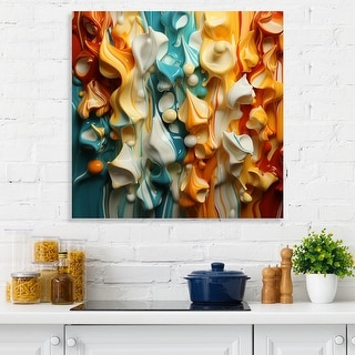 Designart "Abstract Popping Palette " Popcorn Wall Art - Bed Bath ...