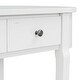 Elegant Retro Console Table with Curved Design and Smooth Glaze for Entryways, Living Rooms and ...