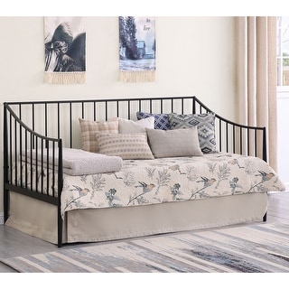 Jeremy Matte Black Metal Daybed Bed Frame - Bed Bath & Beyond - 43744907