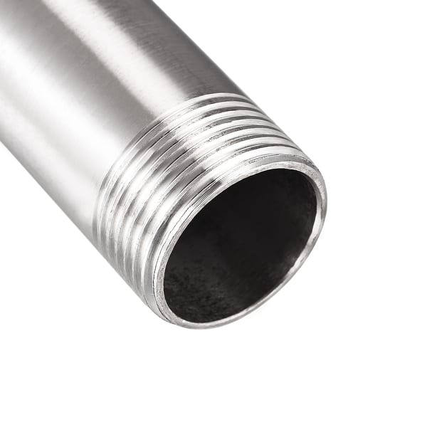 Stainless Steel Pipe Fitting G1 Male to G1 Male Thread 100mm Length ...