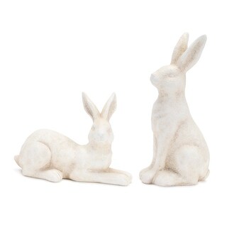 Cearmic Garden Rabbit Figurine (Set of 2) - Bed Bath & Beyond - 40885950