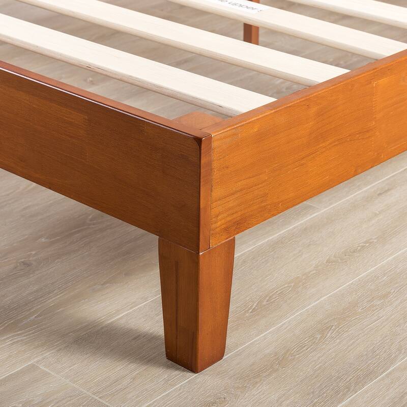 Grand Solid Wood 12 Inch Platform Bed Frame By Crown Comfort On Sale Bed Bath And Beyond