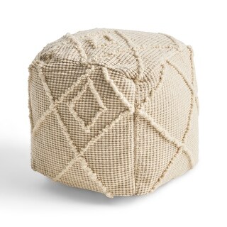 Stylish look Square Pouf Easy to maintain - Bed Bath & Beyond - 40258049