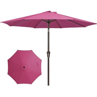 9FT Outdoor Patio Umbrella Outdoor Table Umbrella,Rose Pink - Bed Bath ...