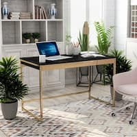 Arthur Modern 48-inch Steel Computer Desk with Charging Ports by ...
