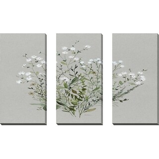 "Bouquet of Grace II" by Livi Finn 3 Piece Set on Canvas - Bed Bath ...