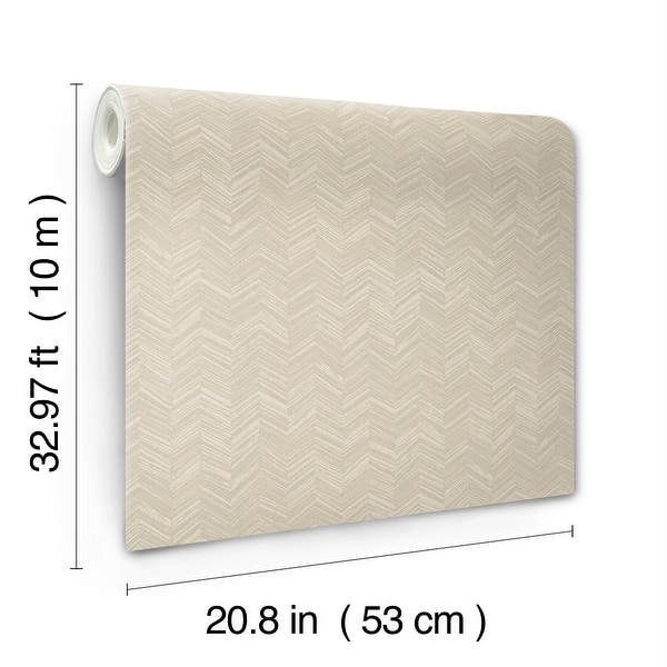 York Wallcoverings Raised Chevron Beige Wallpaper - Bed Bath & Beyond ...