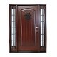 KaMic 60" x 80" Resilient PU Composite Exterior Front Door Left-Inswing ...