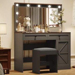 clear dressing table
