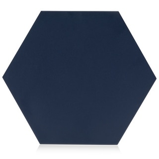 Industry Tile 9x10 Hexagon Navy Blue Porcelain Floor /Wall Tile (8.03 ...
