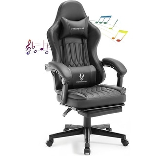 Gaming Chair with Speakers, High Back Computer Chair with Footrest,Tall ...