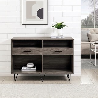 Walker Edison Contemporary Hairpin-Leg Entry Table - Bed Bath & Beyond ...