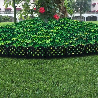 12-pc Decorative Fence Resin Garden Edging Set - Bed Bath & Beyond ...