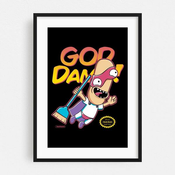 GOD DAMM Digital Rick and Morty Super Mario Art Print/Poster - Bed Bath & Beyond - 34908988
