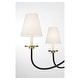 Trade Winds Ascend 6-Light Chandelier in Black with Natural Brass ...