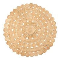 JONATHAN Y Skye Two-Tone Jute Hippy Circle Area Rug - Bed Bath & Beyond ...