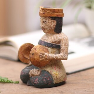 Novica Handmade Ceng Ceng Wood Statuette - Bed Bath & Beyond - 36498113
