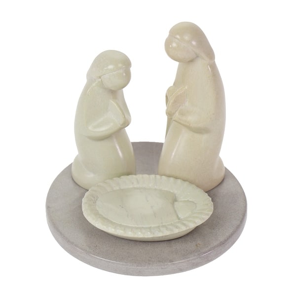 Soapstone Creche Kenya Nativity Set with Base - Bed Bath & Beyond ...