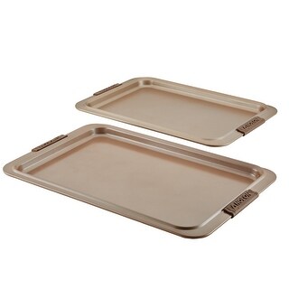 Anolon Advanced Bakeware Nonstick Cookie Sheet Pan Set, 2-Piece, Bronze ...