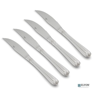Elyon Royal Column Steak Knives 4 Piece Set Forged Stainless Steel ...