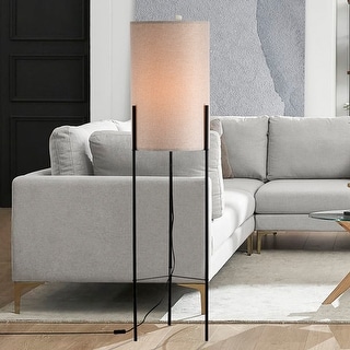 Linen Hight Large Floor Lamp Modern Standing Lamp for Living Room - Bed ...