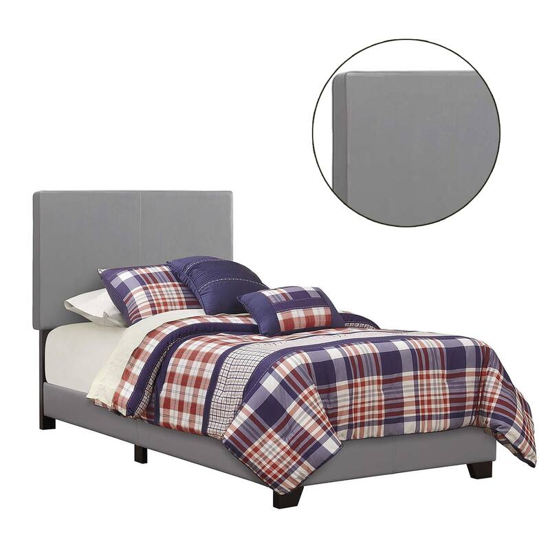 Leatherette Upholstered Bed - Overstock - 35182468