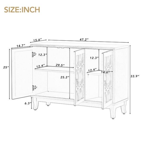 dining room buffet dimensions