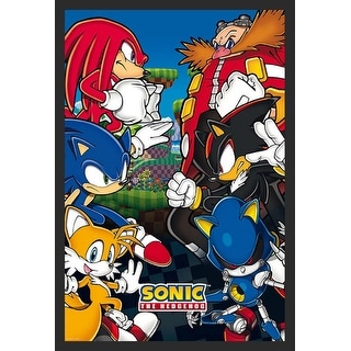 Sonic The Hedgehog - Group Framed Art Poster - 24 x 36 Inch - Bed Bath ...