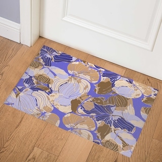 BOHO FLORAL PURPLE Doormat By Kavka Designs - Bed Bath & Beyond - 34387362