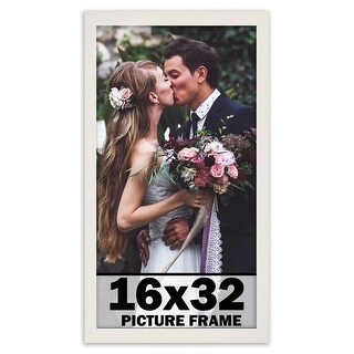 16x32 Frame White Wash Picture Frame Modern Photo Frame Includes UV ...
