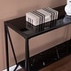 SEI Furniture Aerisill Contemporary Black Metal Console Table - Bed ...