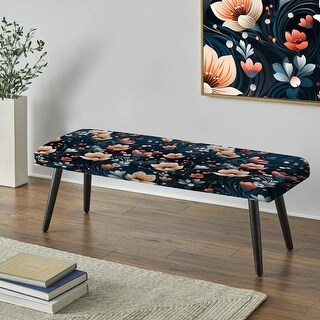 Designart - Romantic Peach Love Blossoms Dreams - Floral Upholstered ...