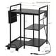 Printer Stand with Charging Station - 22.4 x 17.7 x 30.7 inches - Bed ...