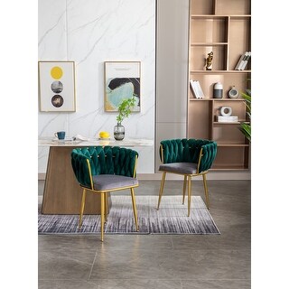 Modern Bedroom Accent Chair with Gold Metal Legs (2 set) - Bed Bath ...