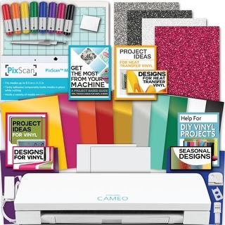 Silhouette Cameo 3 Machine Bundle Siser Vinyl Glitter Htv Pixscan Mat ...