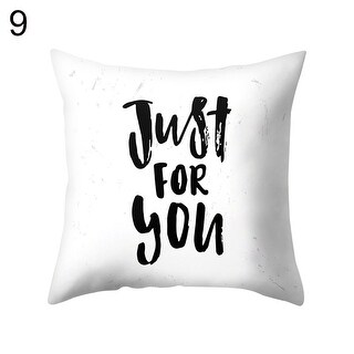 Love Life Smile Letter Throw Pillow Case Cushion Cover Sofa Bed Car ...