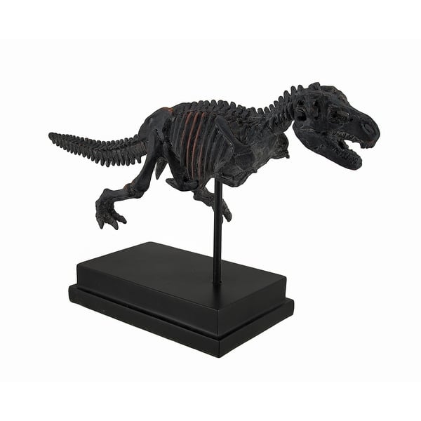 Tyrannosaurus Rex Skeleton Statue T-Rex On Museum Mount - 7.5 X 14 X 4 ...