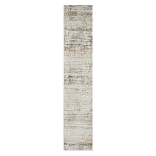 2' X 8' Gray Abstract Distressed Runner Rug - 3'6" - Bed Bath & Beyond ...