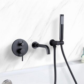 1-Handle 1-Spray Wall Mounted Tub and Shower Faucet (Valve Included ...