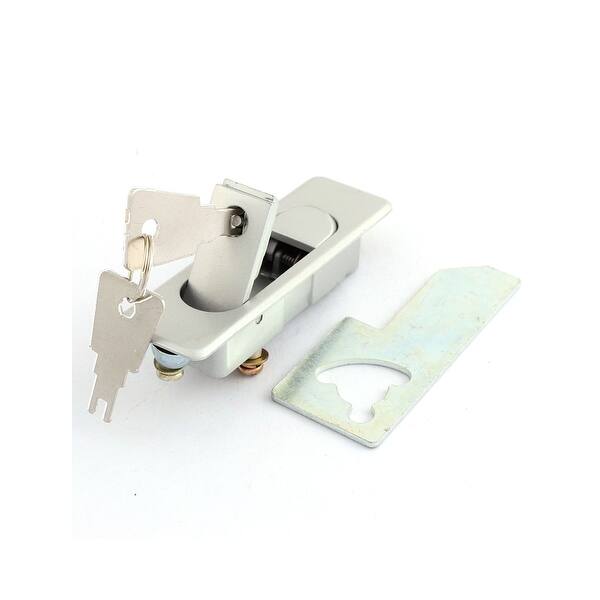 Drawer Door Recessed Plane Pop up Push Button Security Lock Silver Tone ...