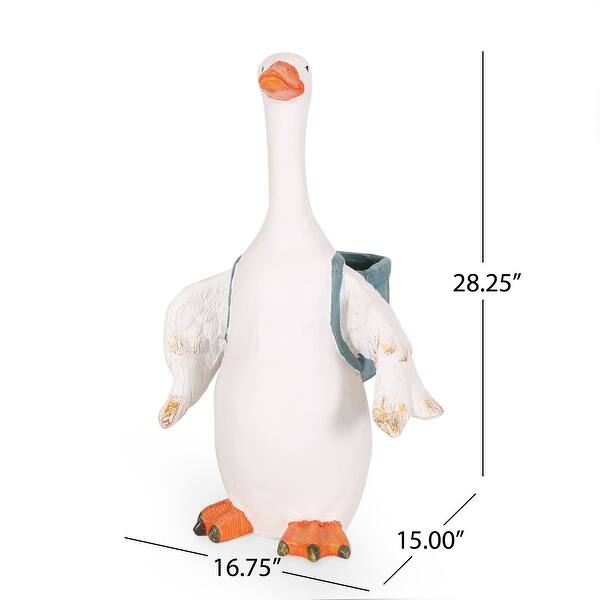 Forgey Outdoor Decorative Goose Planter by Christopher Knight Home - 16 ...