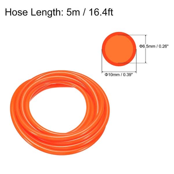 Pneumatic Air Hose Pipe 10mm 5 Meters 1/8PT Tube Kit w 12Pcs Fittings ...