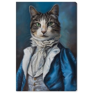 Regency Gentleman Cat Canvas Quirky Cat Art Prints By Notoriart - Bed ...